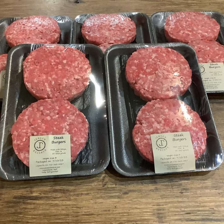 Steak Burgers – Jensen Reserve